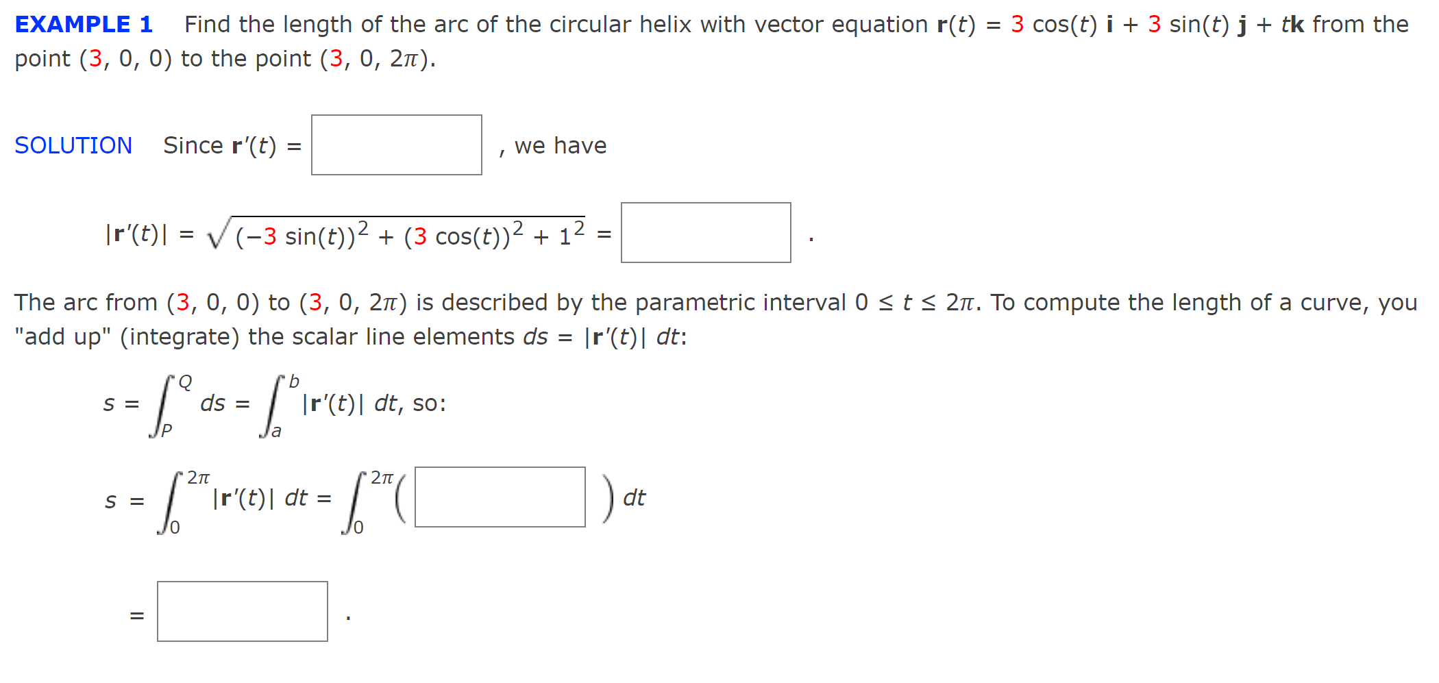 Solved EXAMPLE 1 Find the length of the arc of the circular | Chegg.com