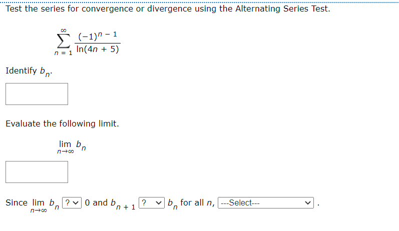 Solved Test the series for convergence or divergence using | Chegg.com
