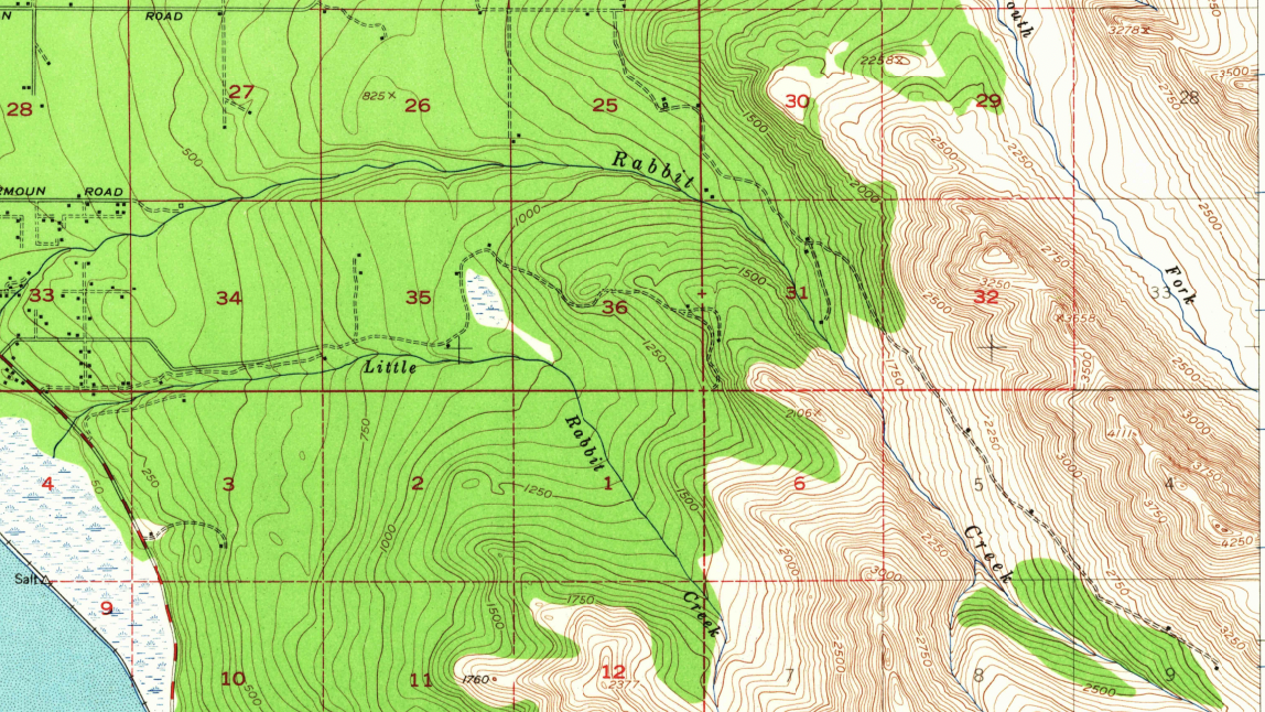 Solved Calculate the stream gradient of Rabbit Creek. Use | Chegg.com