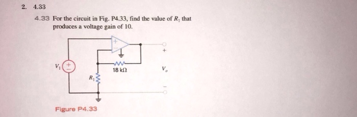 Solved For the circuit in Fig. P4.33, find the value of R_1 | Chegg.com
