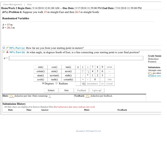 Solved Class Management Help HomeWork 2 Begin Date: | Chegg.com