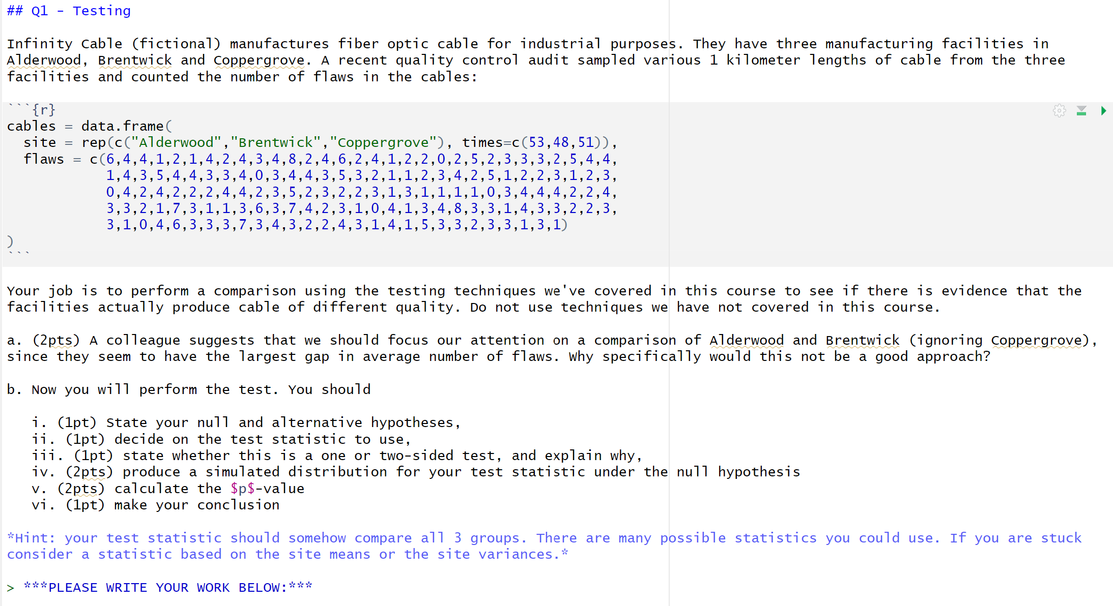 Solved Help me solve this problem in R with explanations of | Chegg.com