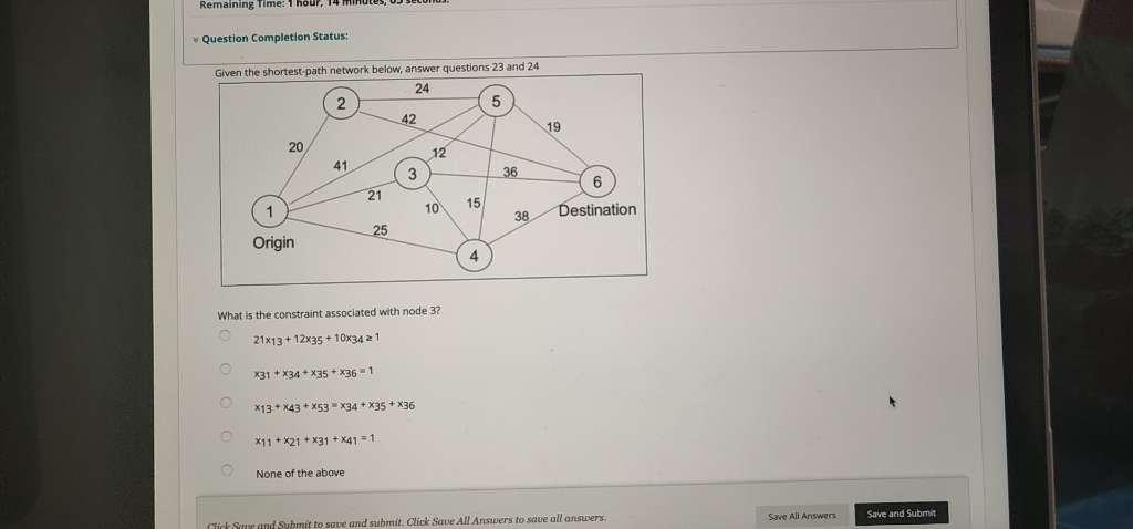 Solved Remaining Time: 1 hour, 14 minutes Question | Chegg.com