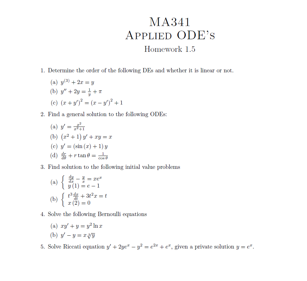 Solved Solve the following Bernoulli | Chegg.com