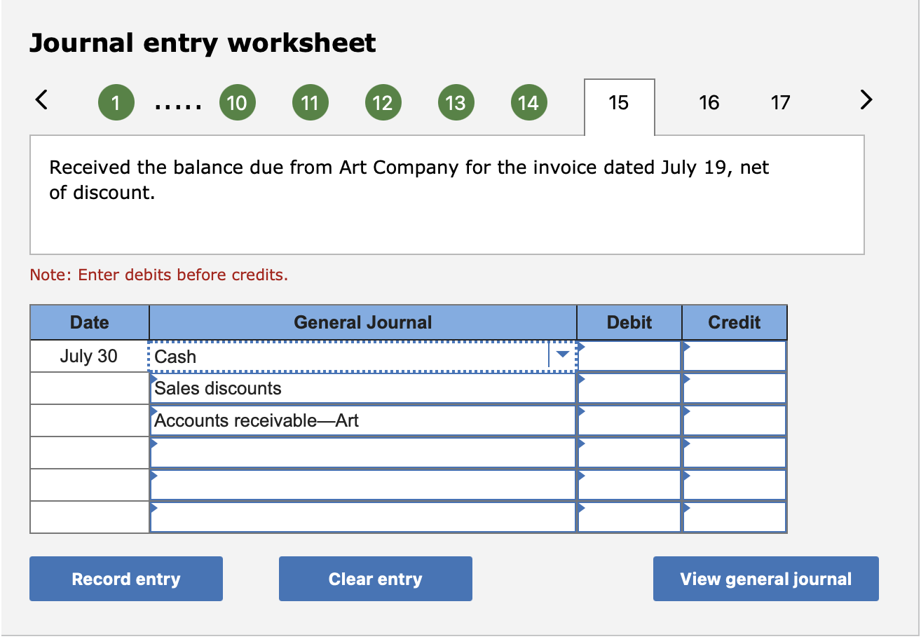 Journal entry worksheet Paid the balance due to Boden | Chegg.com