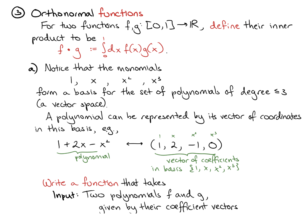 Solved fog Х x3 2 Orthonormal functions For two functions | Chegg.com