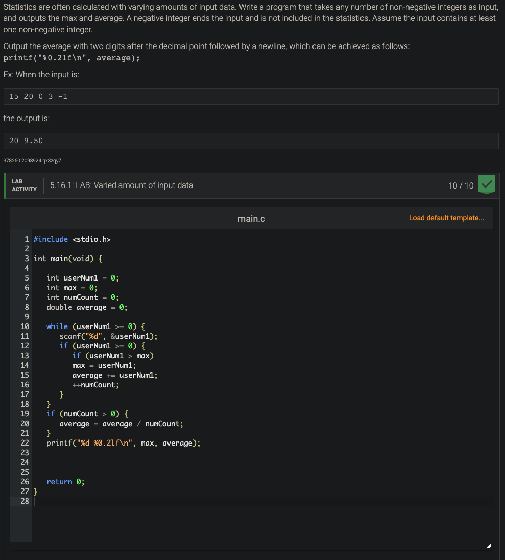Solved IN C PROGRAMMING I have an idea of what's going | Chegg.com