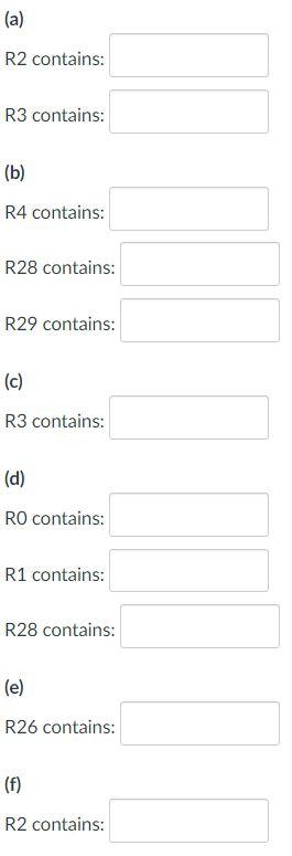 Solved RO [22 pts] 1. Based on the initial register and data | Chegg.com