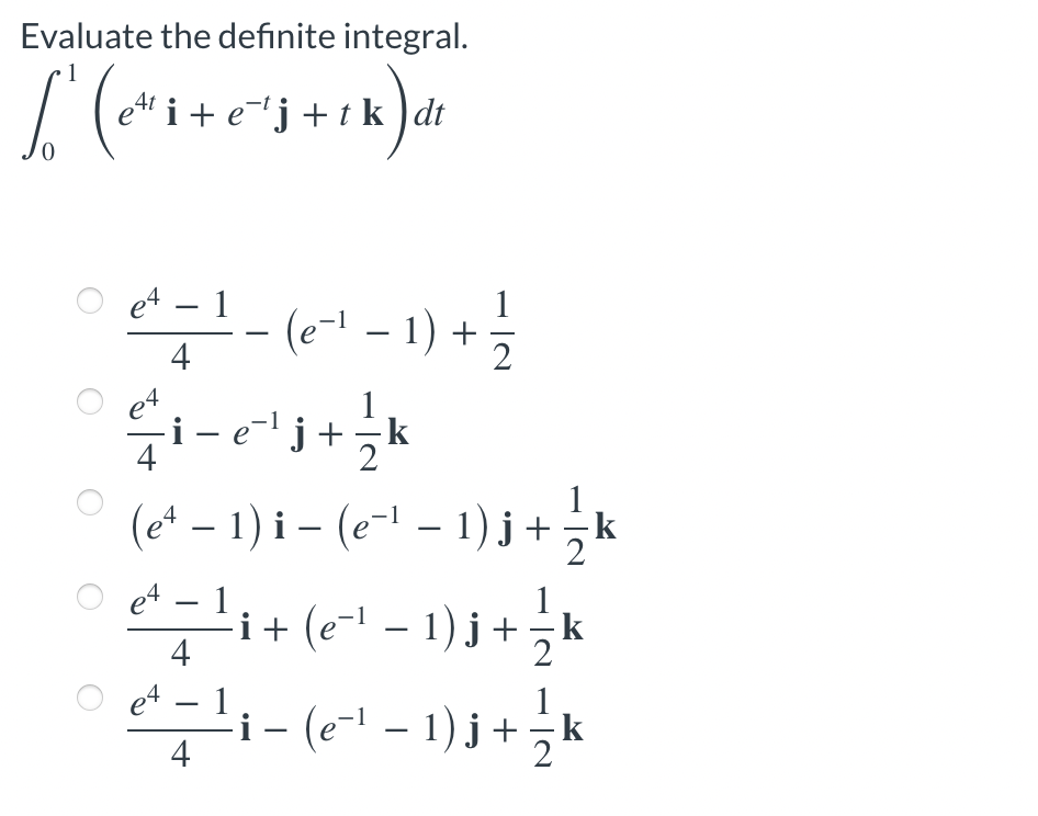 Solved Evaluate the definite integral. 6" (+ *j + ) e4li + | Chegg.com