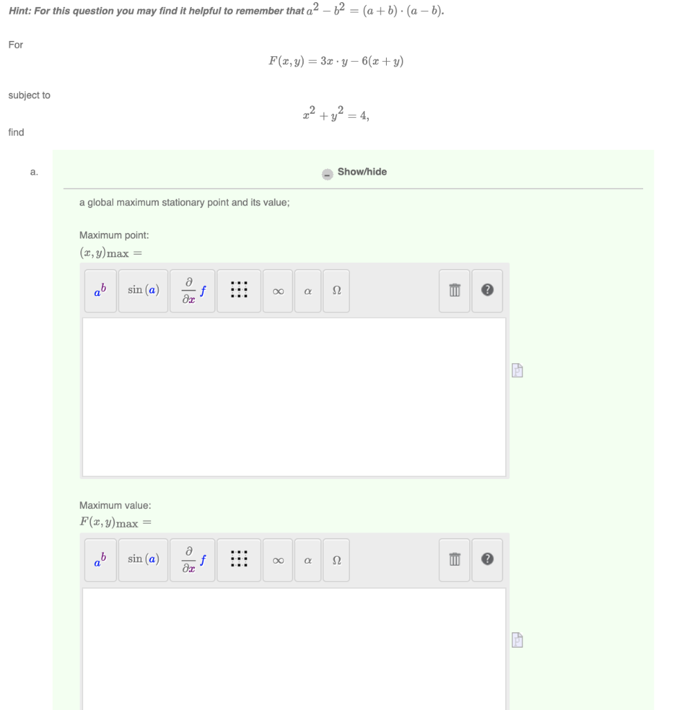 Solved Hint: For this question you may find it helpful to | Chegg.com