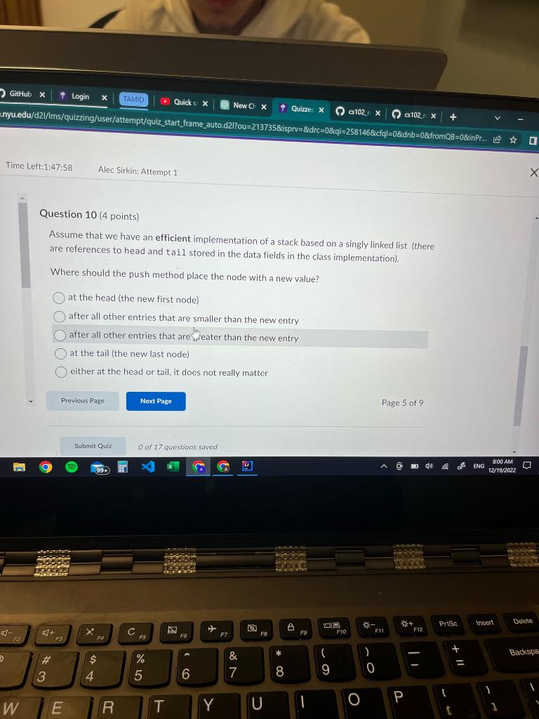 Solved Assume That We Have An Efficient Implementation Of A