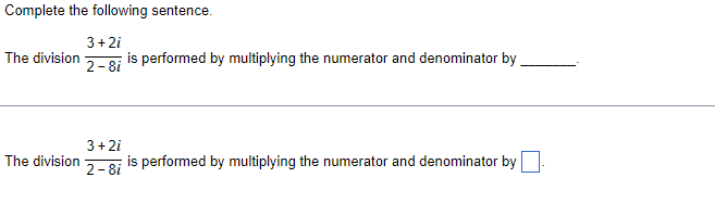 Solved Complete the following sentence. The division | Chegg.com