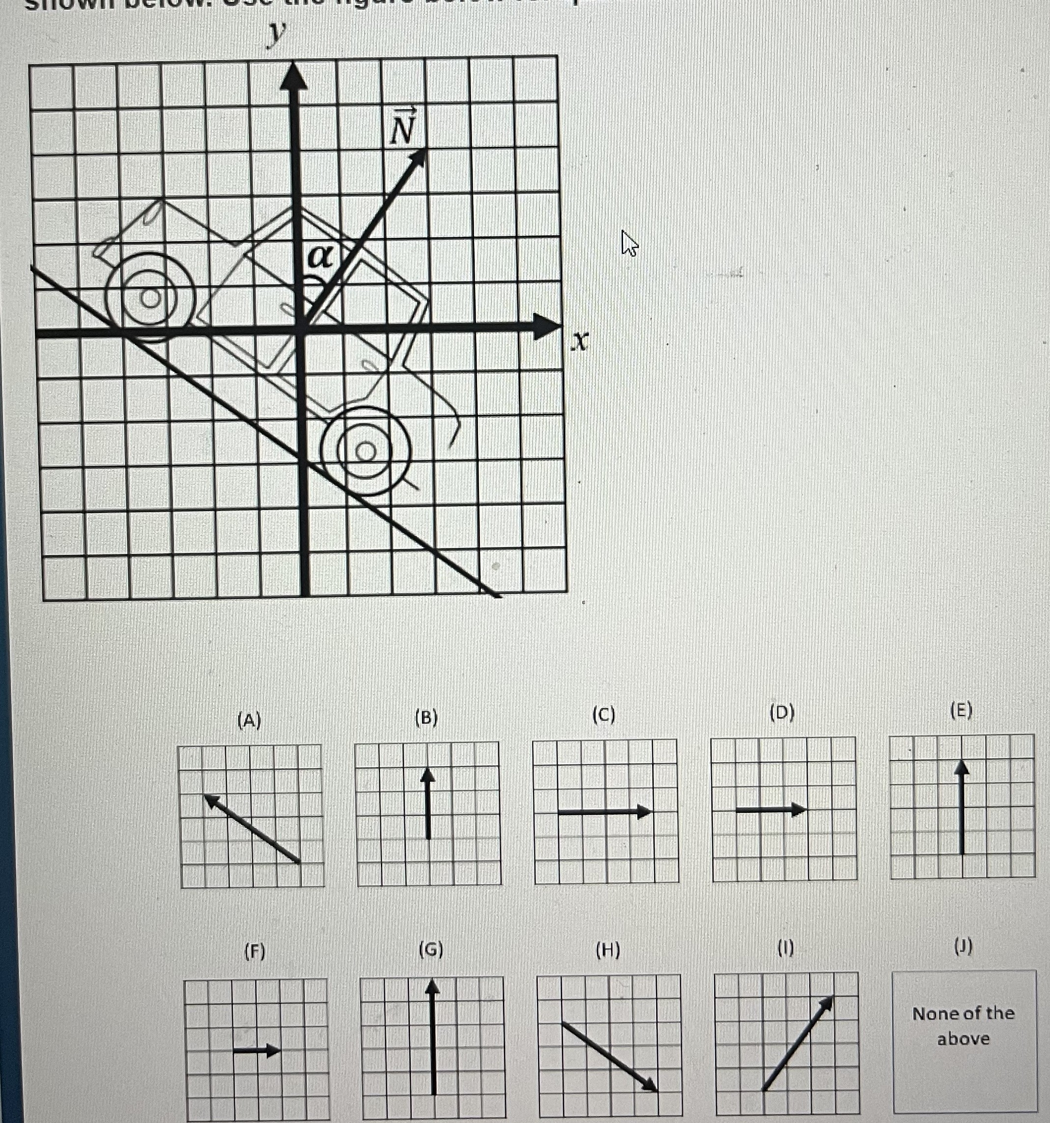 Solved The question is A car is inclined on a hill at angle | Chegg.com