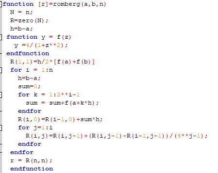 Solved 4 • Using Romberg's Algorithm to calculate ſo I fxz | Chegg.com