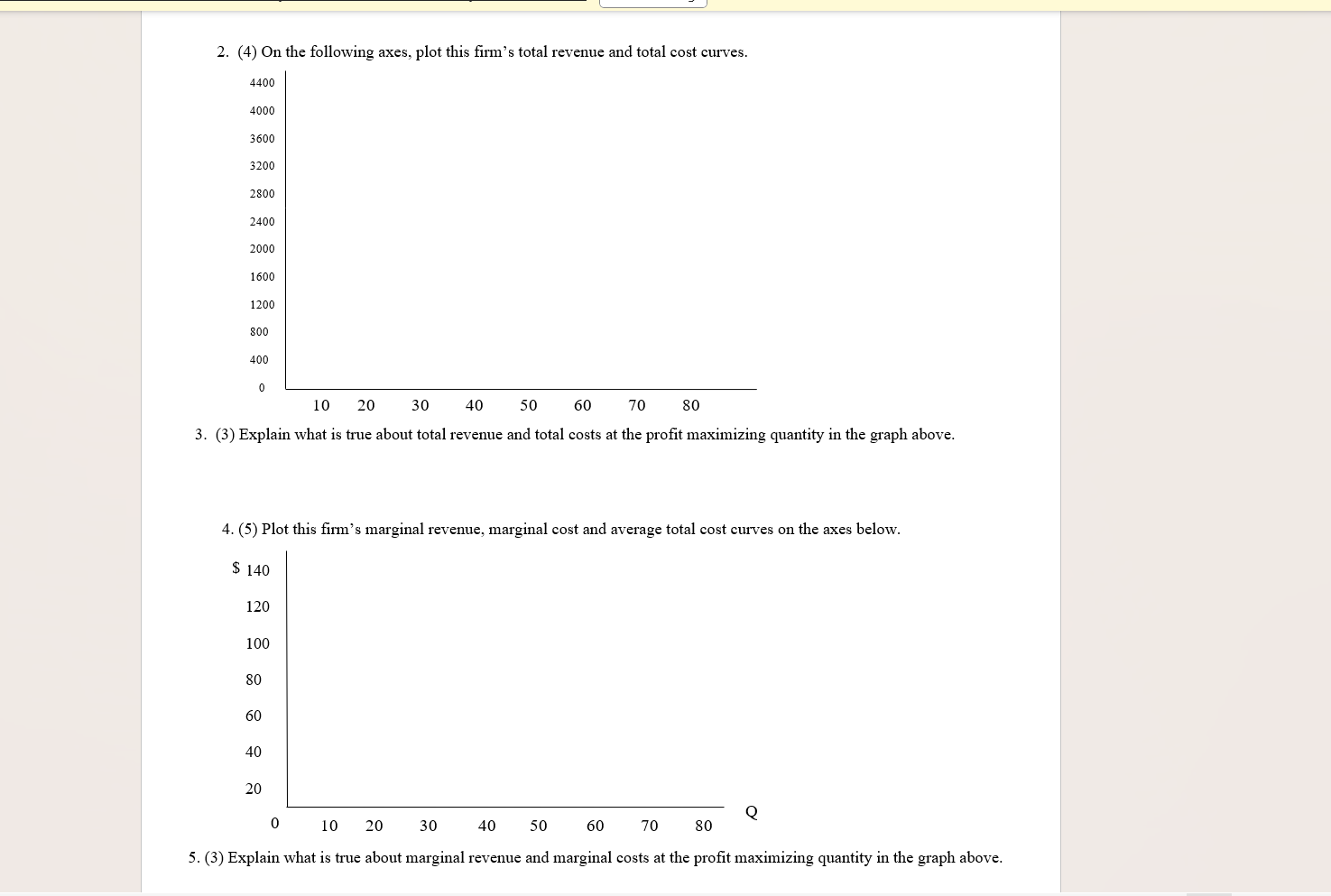 (3) ﻿Explain what is true about total revenue and | Chegg.com