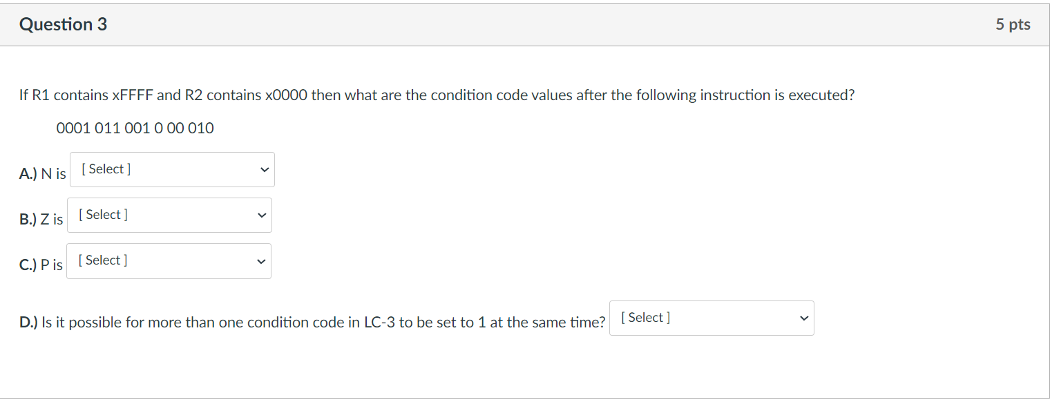 Solved Question 3If R1 ﻿contains xFFFF ﻿and R2 ﻿contains | Chegg.com