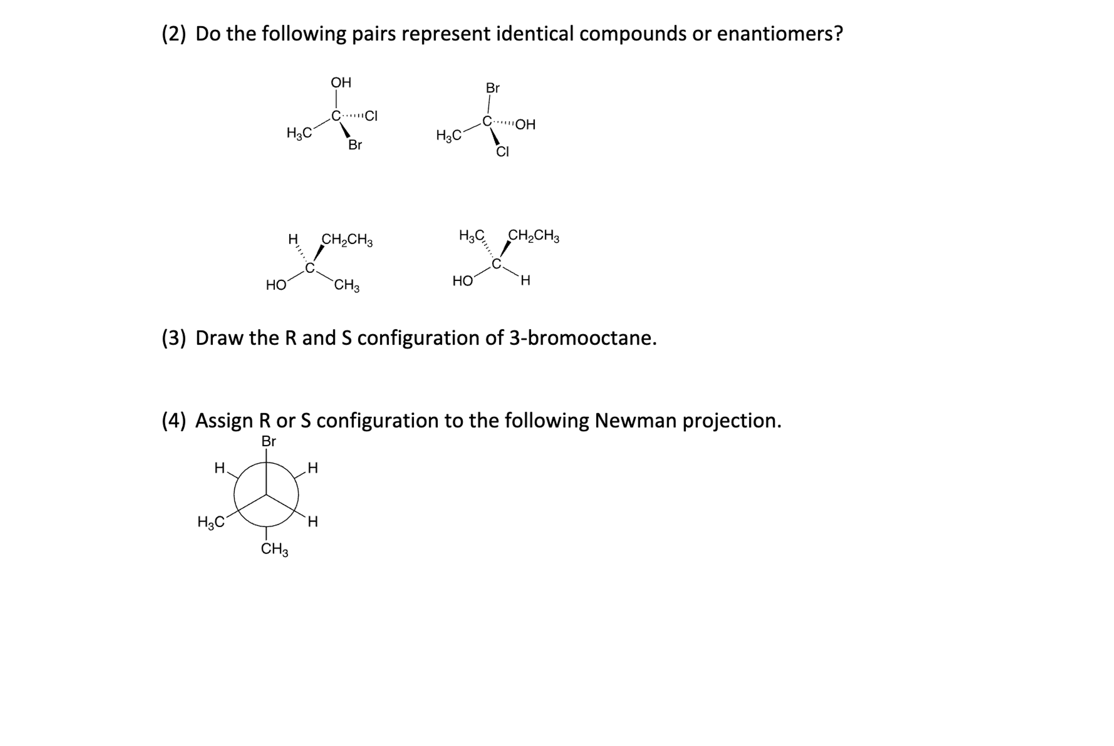 Solved (2) ﻿Do the following pairs represent identical | Chegg.com