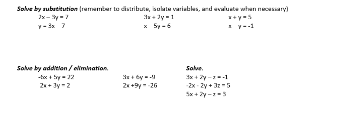 Solve by addition / | Chegg.com