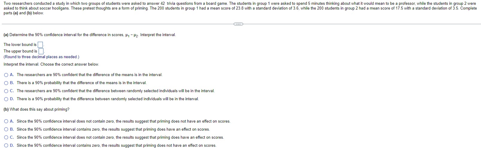 Solved parts (a) ﻿and (b) ﻿below.(a) ﻿Determine the 90% | Chegg.com