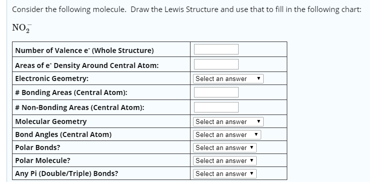 Solved Consider the following molecule. Draw the Lewis | Chegg.com