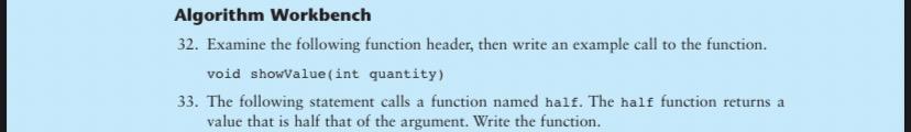 Solved Algorithm Workbench 32. Examine the following | Chegg.com
