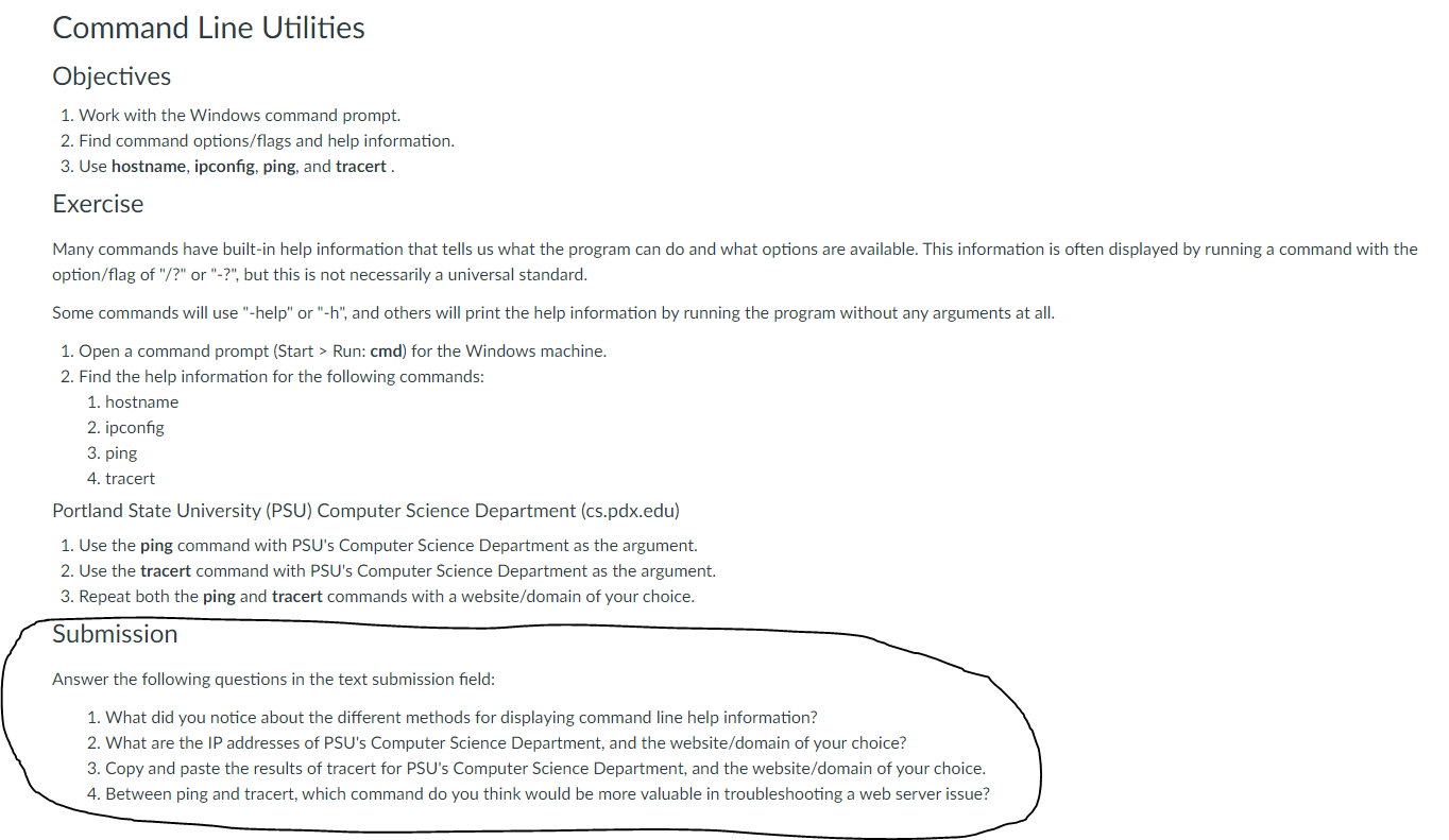 Command Line Utilities Objectives 1. Work with the | Chegg.com