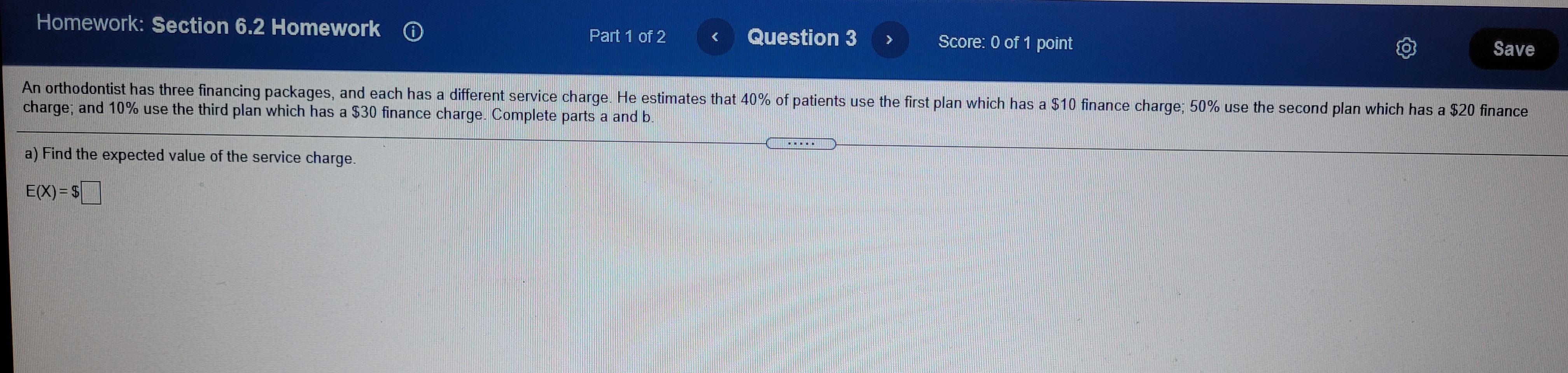 Solved Homework Section 6 2 Homework O Part 1 Of 2 Question