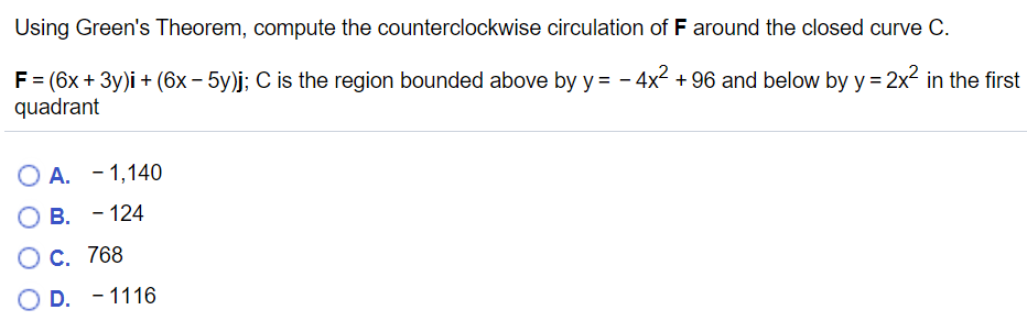 Solved Using Green's Theorem, compute the counterclockwise | Chegg.com