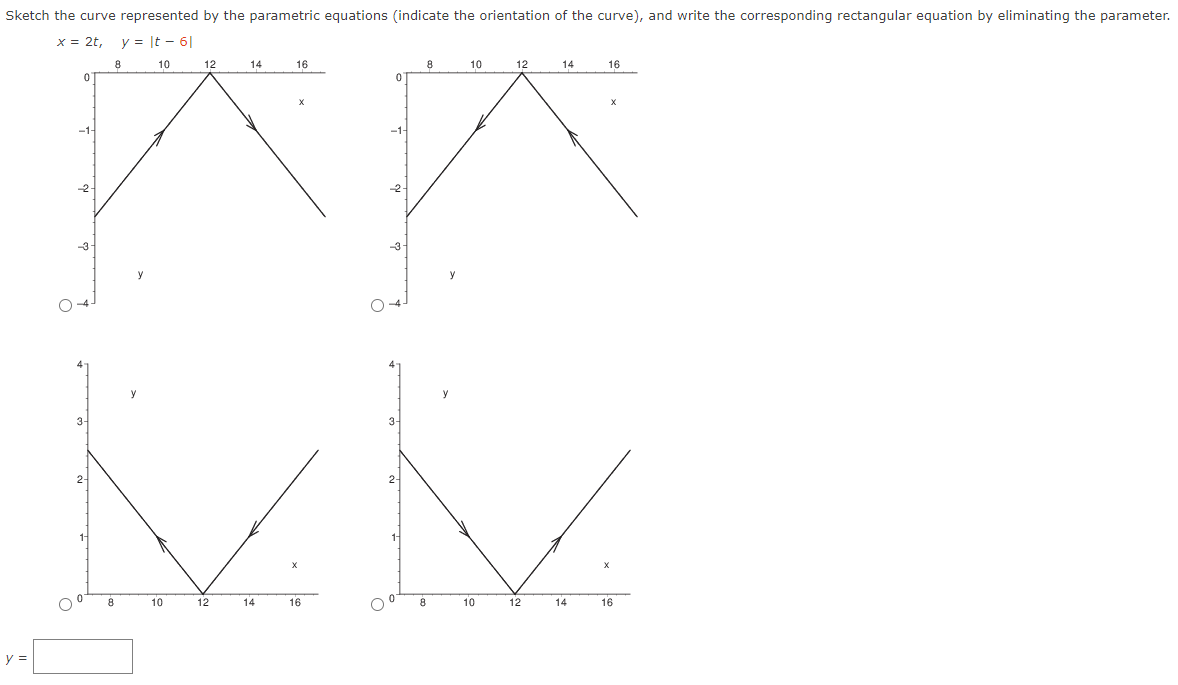 Solved Sketch The Curve Represented By The Parametric