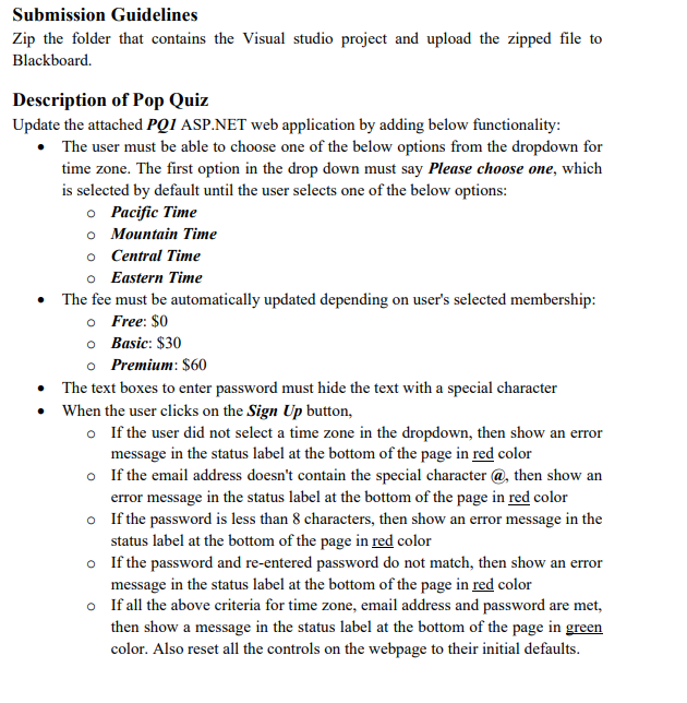 Solved Submission Guidelines Zip the folder that contains | Chegg.com