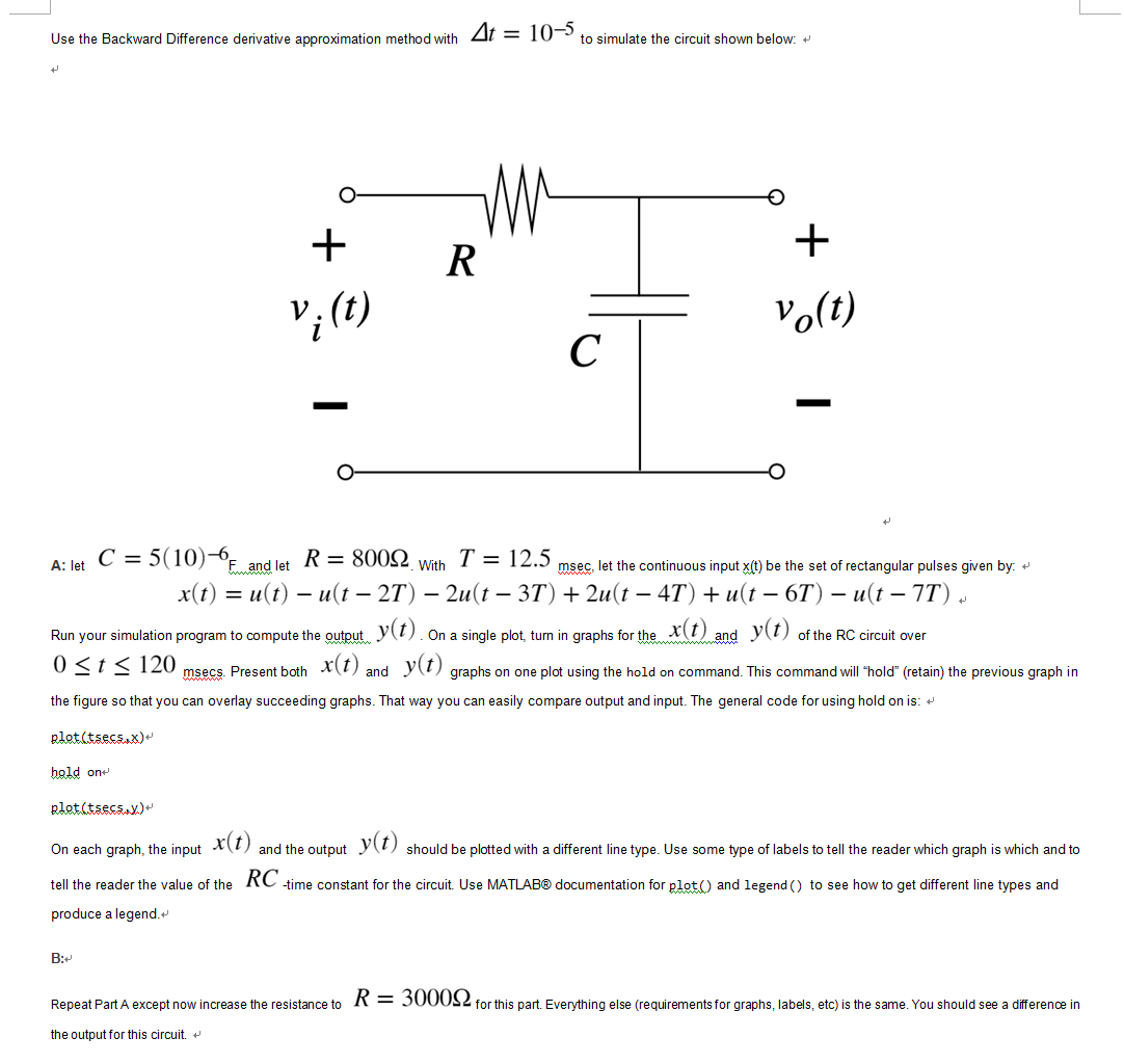 Solved Use the Backward Difference derivative approximation | Chegg.com