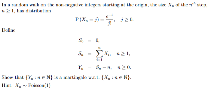 Solved In a random walk on the non-negative integers | Chegg.com
