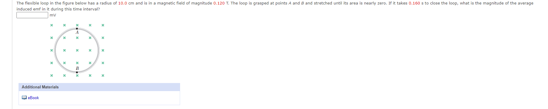Solved Question 1)The flexible loop in the figure below has | Chegg.com