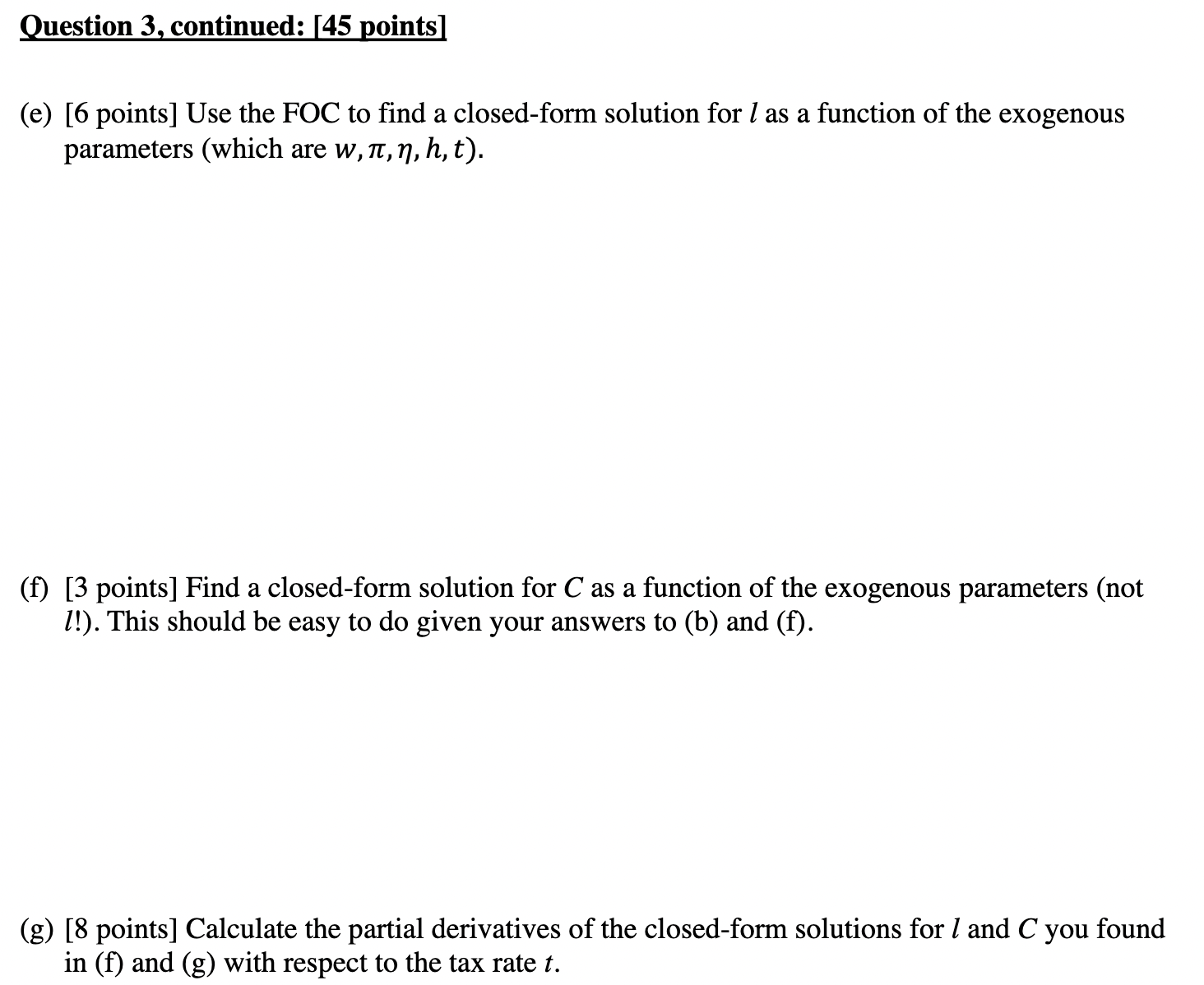 Solved Question 3: [45 points] Consider the representative | Chegg.com