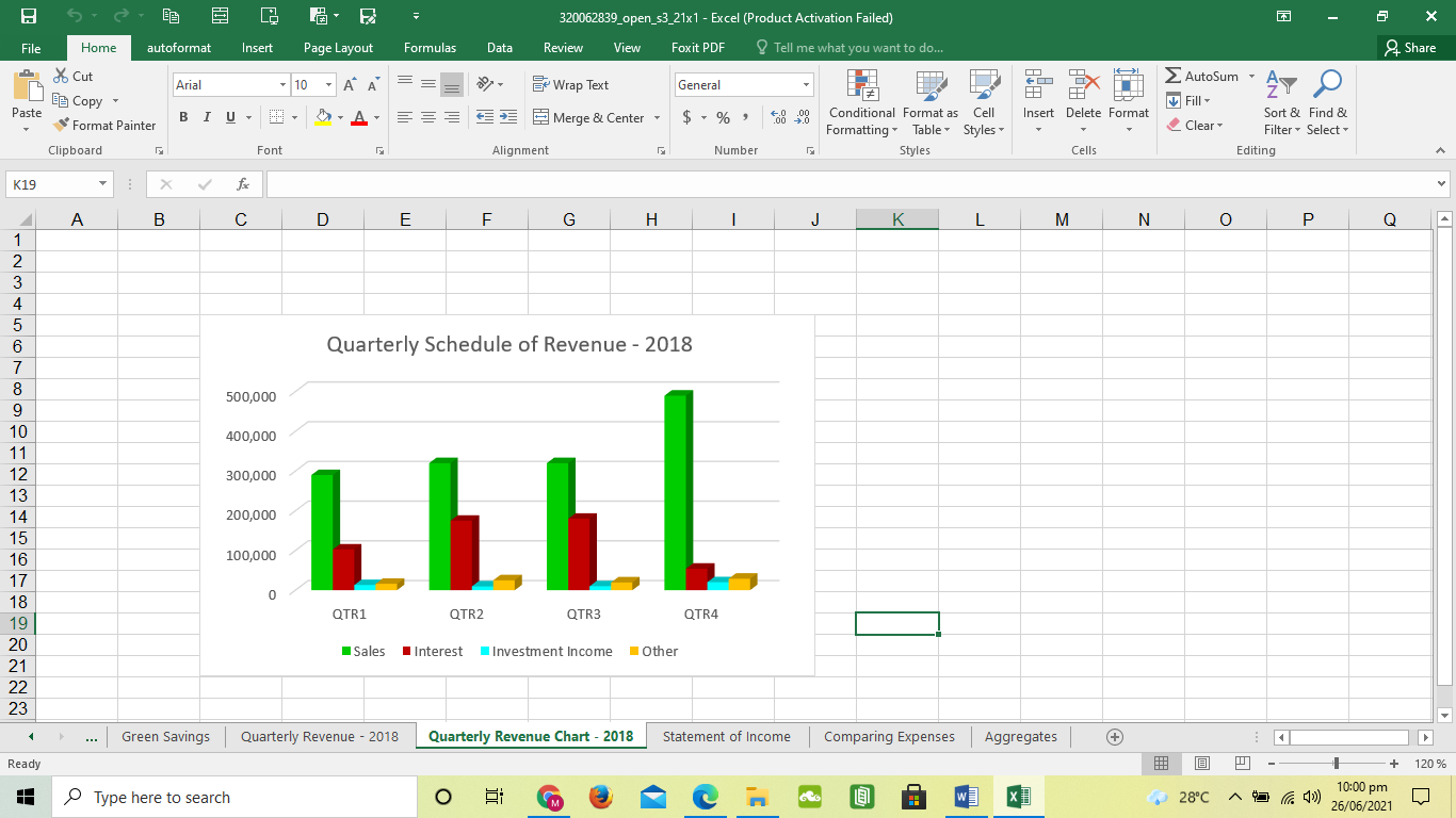 Solved Referencing your completed MS Excel assignment | Chegg.com