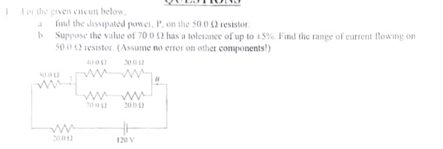 Solved for the gren cheut below.a lind the disspated prover, | Chegg.com
