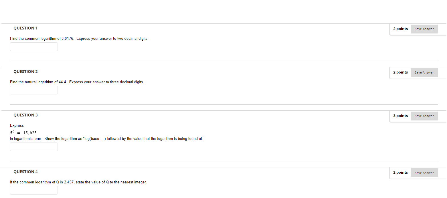 Solved QUESTION 1 2 points Save Answer Find the common | Chegg.com