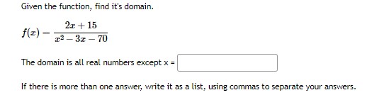 Solved Given the function, find it's | Chegg.com