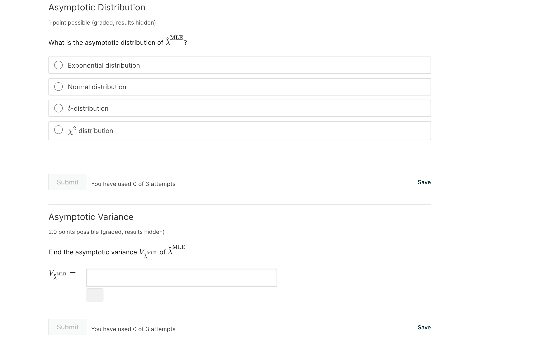 Solved Mle And Method Of Moments Estimator 2 Points Possible