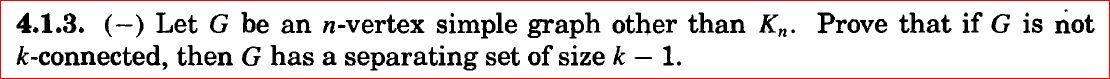 Solved 4.1.3. (-) Let G be an n-vertex simple graph other | Chegg.com