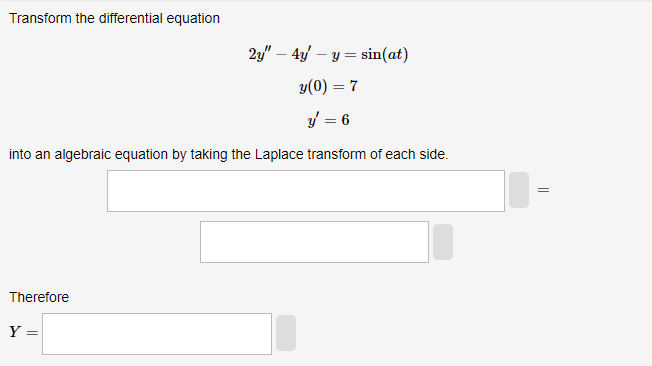 Solved Transform the differential equation | Chegg.com