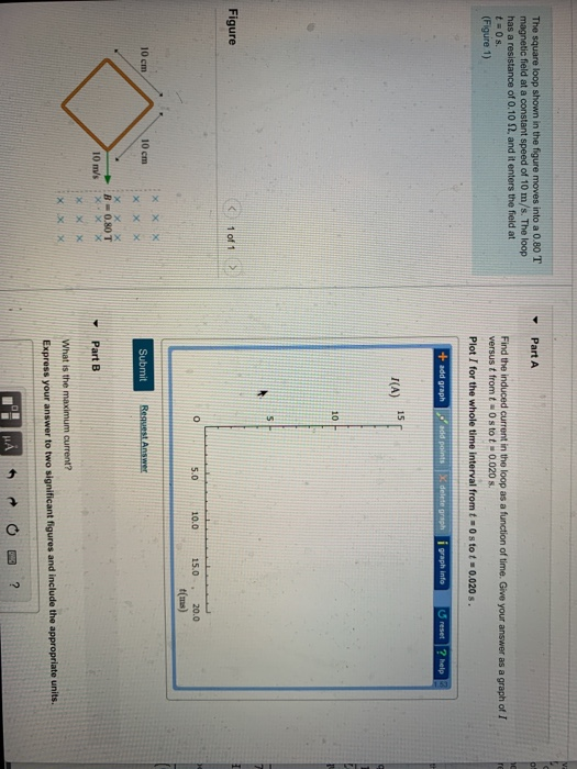 Solved The square loop shown in the figure moves into a 0.80 | Chegg.com