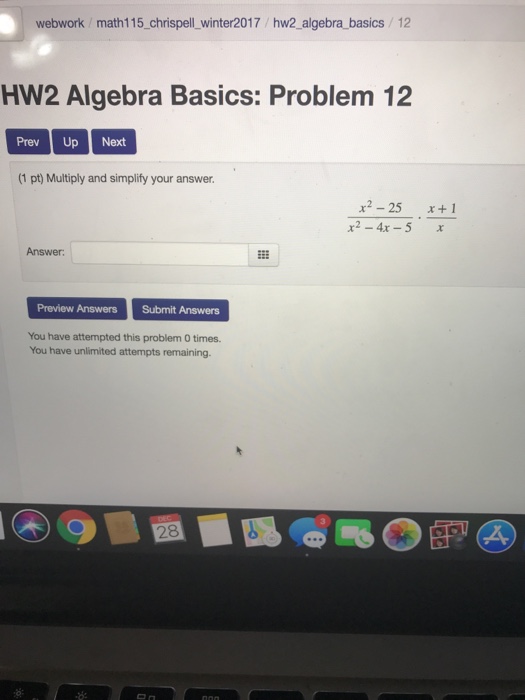 Solved webwork/ math115_chrispell_ winter2017/ hw2_algebra | Chegg.com Solved webwork/ math115_chrispell_ winter2017/ hw2_algebra | Chegg.com
