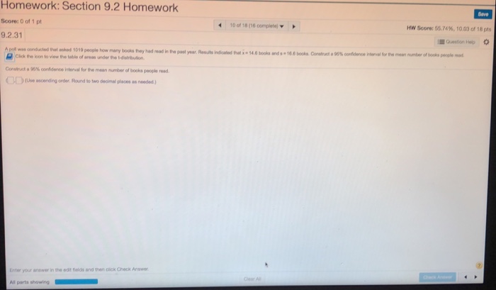 Solved Homework: Section 9.2 Homework Score: 0.33 of 1 pt HW | Chegg.com Solved Homework: Section 9.2 Homework Score: 0.33 of 1 pt HW | Chegg.com