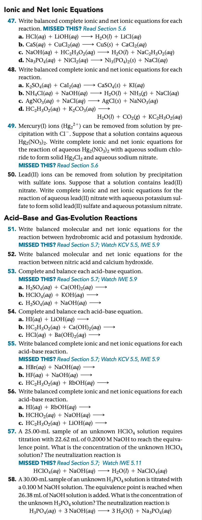 Solved Chapter 5 [Introduction to Solutions & Aqueous | Chegg.com