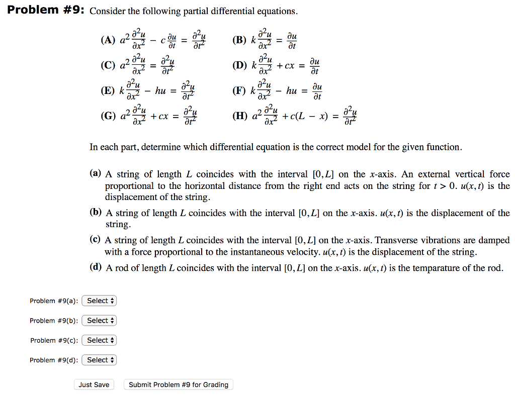 Solved Problem #9: Consider the following partial | Chegg.com