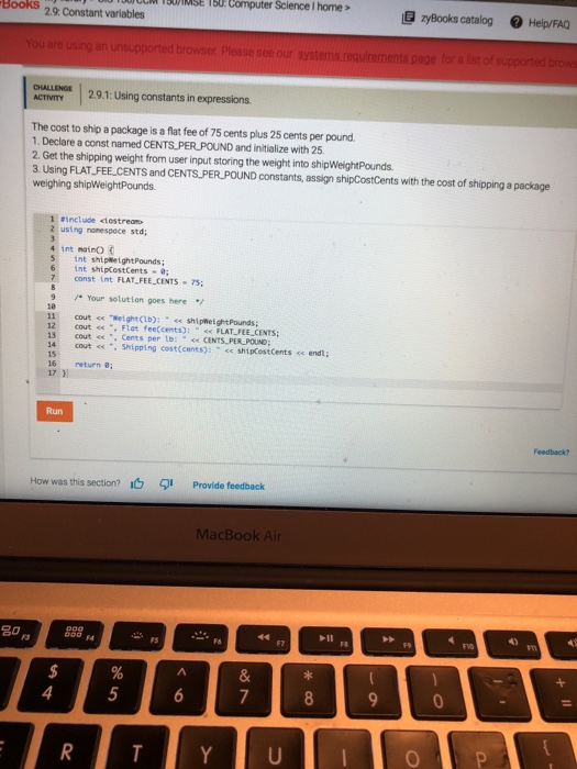 Solved: Books 2g Constant Variables Se 1s0 Computer Scienc