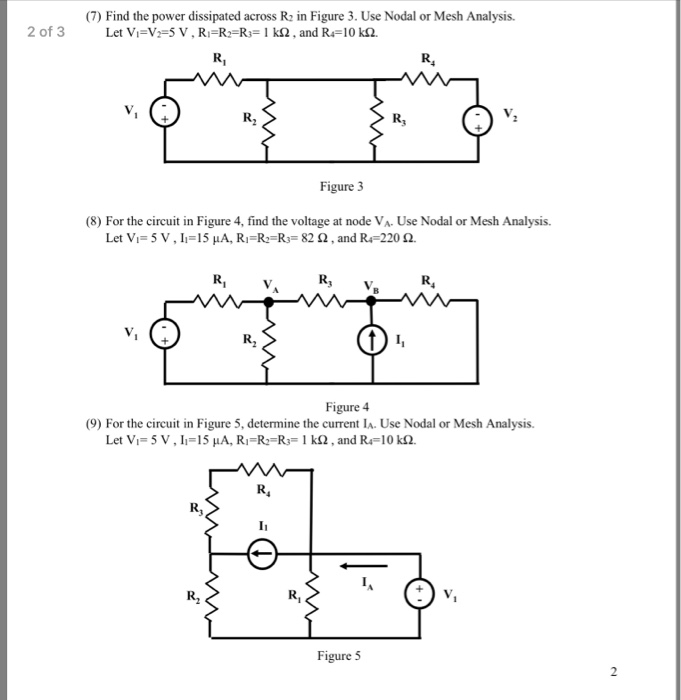 Solved (7) Find the power dissipated across Ro in Figure 3. | Chegg.com