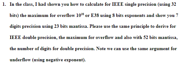 We know how to calculate for IEEE single-precision | Chegg.com