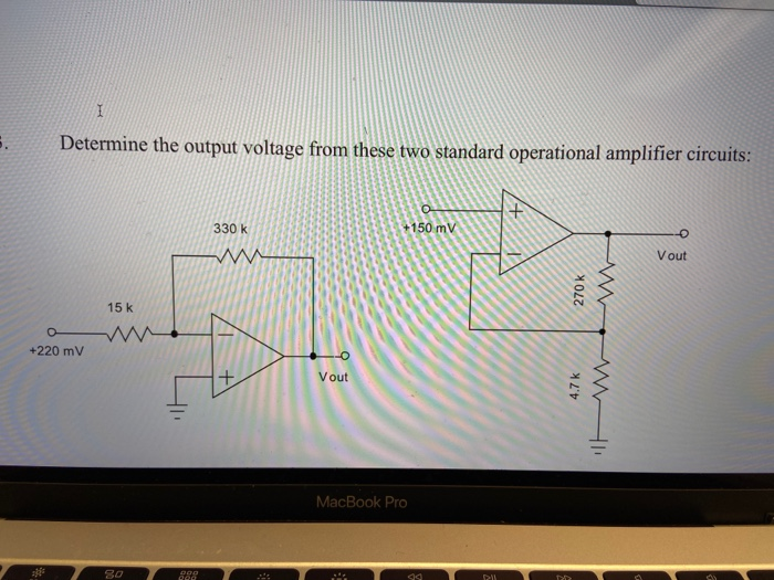 Solved Determine the output voltage from these two standard | Chegg.com